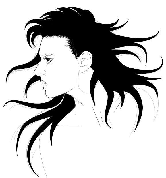 How to Illustrate Dynamic Hair Using Adobe Illustrator's Paintbrush Tool