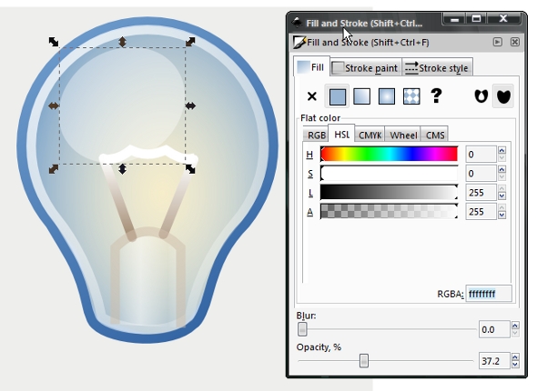 How To Create A Vector Light Bulb Icon With Inkscape