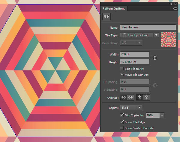 How to Create a Blended Hexagonal Print Design in Adobe Illustrator ...