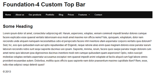 How to Customize the Foundation 4 Top Bar | Envato Tuts+