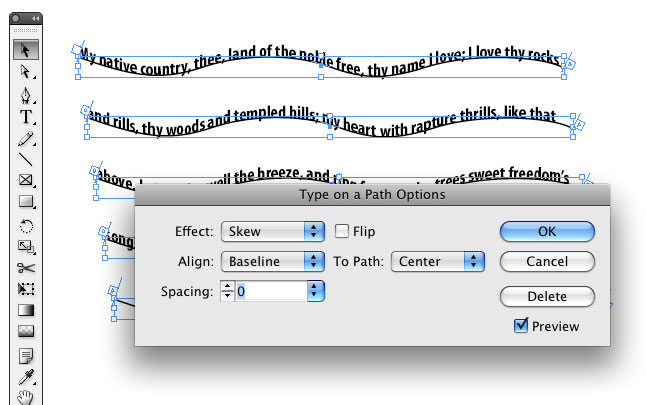 How to Create a Flag Graphic with Type in InDesign | Envato Tuts+