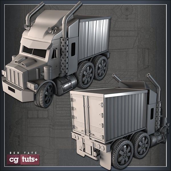 'Mini Semi Truck' Modeling - Day 2 | Envato Tuts+