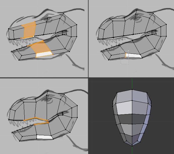 Modeling, UVmapping And Texturing a Low-Poly T-Rex in Blender: Part 1 ...
