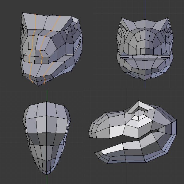 Modeling, UVmapping And Texturing a Low-Poly T-Rex in Blender: Part 1 ...