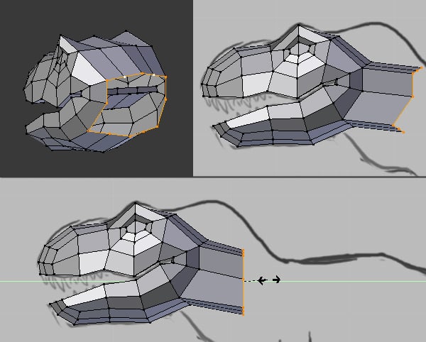 Modeling, UVmapping And Texturing a Low-Poly T-Rex in Blender: Part 1 ...