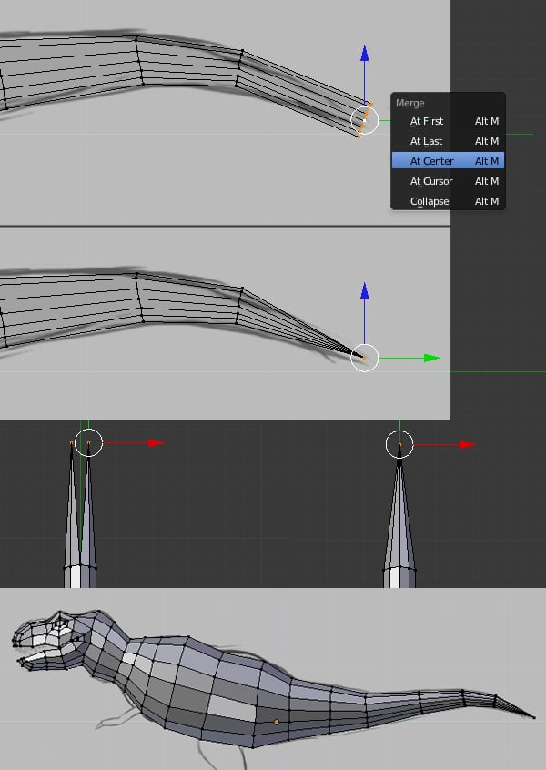 Modeling, UVmapping And Texturing a Low-Poly T-Rex in Blender: Part 1 ...
