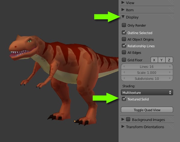 Modeling, UVmapping and Texturing a Low-Poly T-Rex in Blender: Part 2 ...