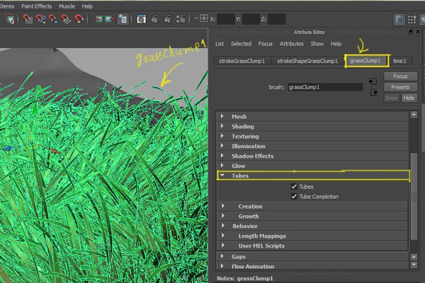 Animating Grass and Flowers Using Paint Effects in Maya | Envato Tuts+