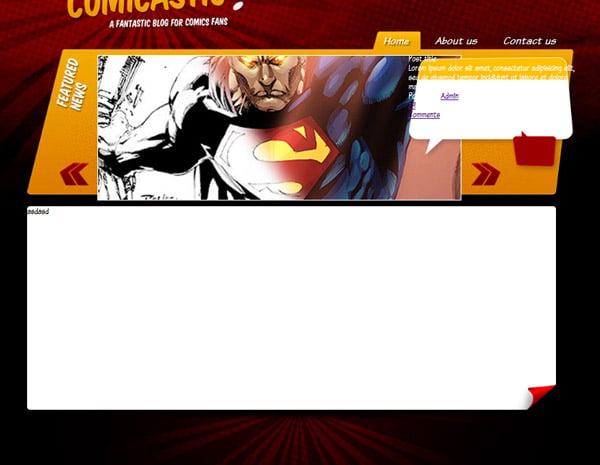 Create a Comic Book Themed Web Design, Photoshop to HTML + CSS (Part 2 ...