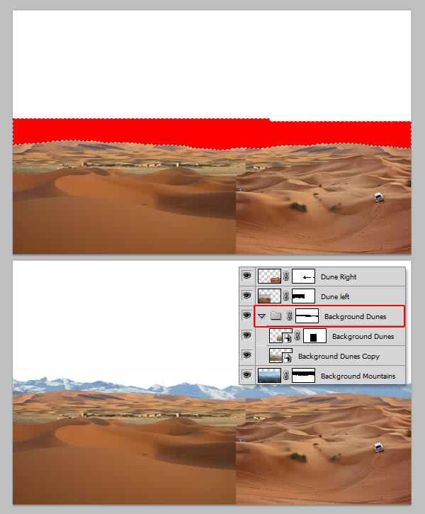 Create a Snowy Landscape From Desert Photography in Photoshop | Envato ...