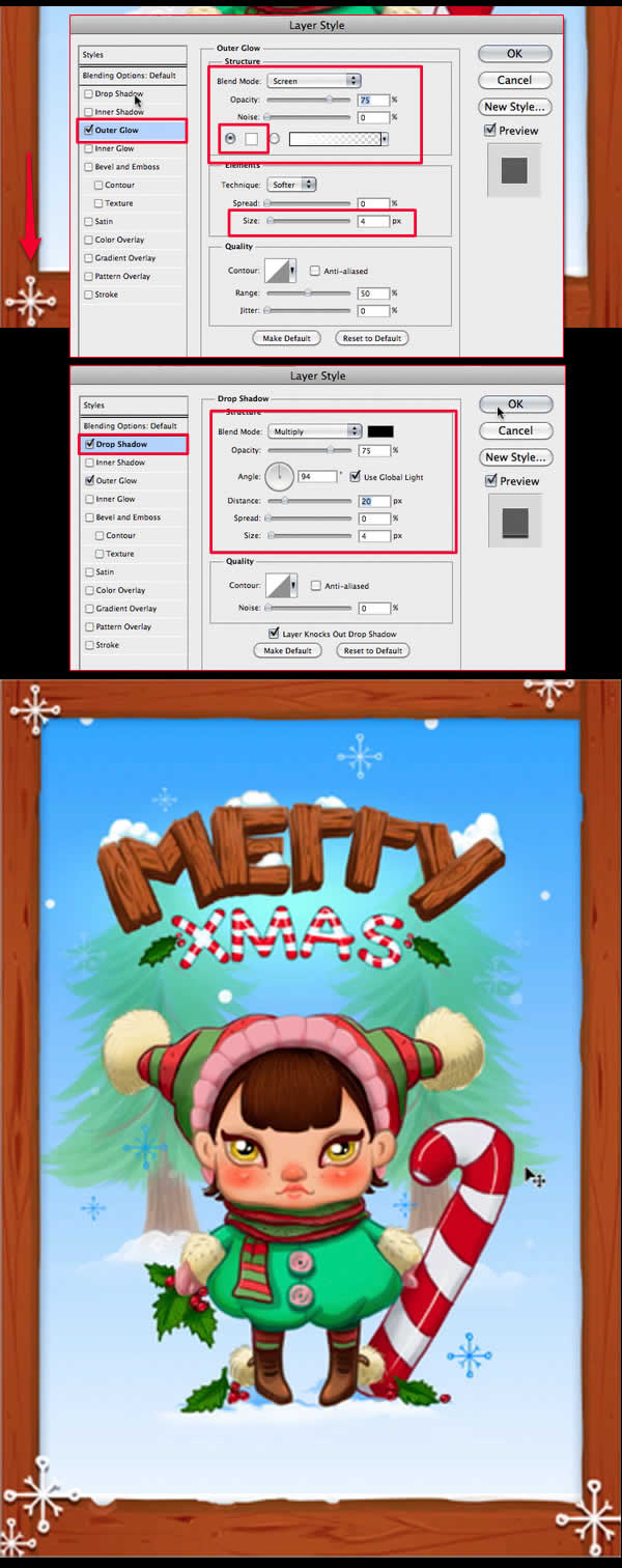 Create an Adorable Christmas Card in Photoshop | Envato Tuts+