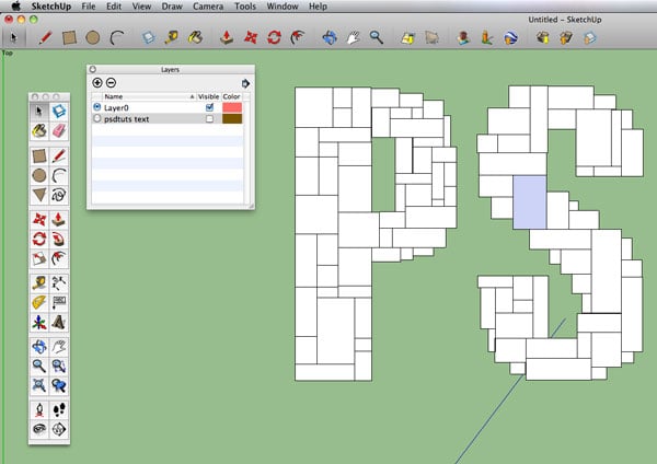 Use Google Sketchup and Photoshop to Create 3D Typography | Envato Tuts+
