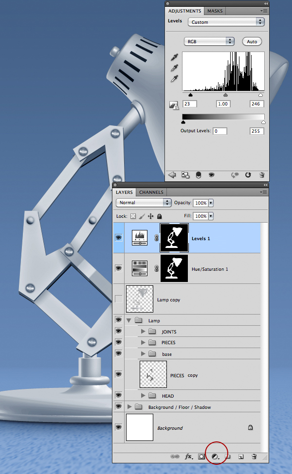 Create a Desk Lamp Using Photoshop and Illustrator | Envato Tuts+