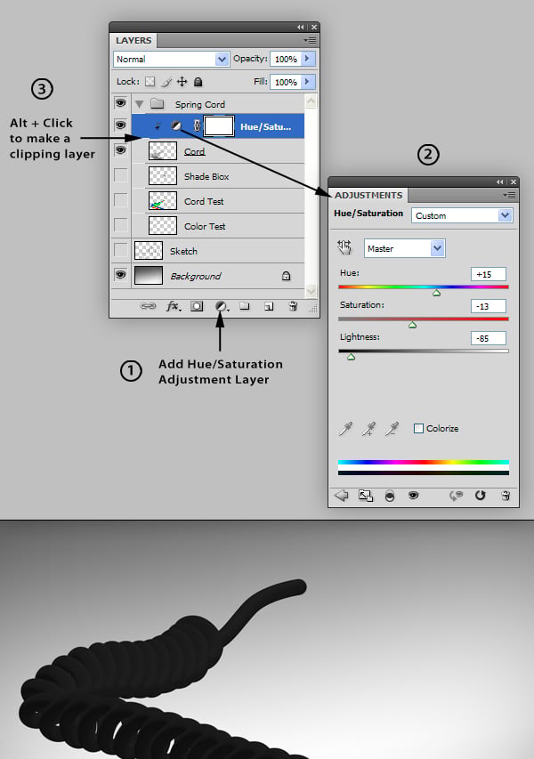 Create a Spiral Telephone Cord From Scratch With Photoshop | Envato Tuts+