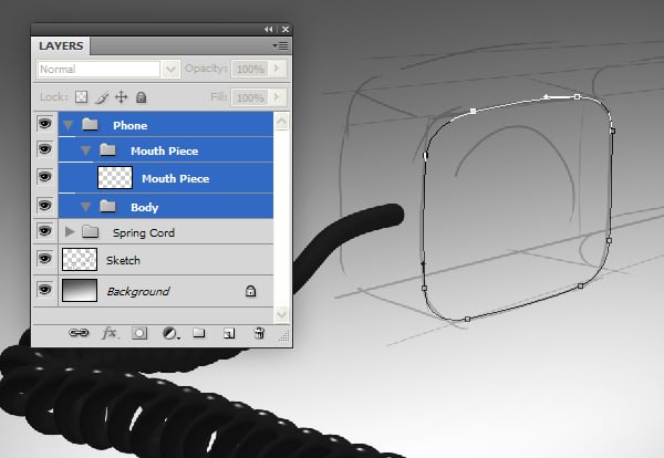 Create a Spiral Telephone Cord From Scratch With Photoshop | Envato Tuts+