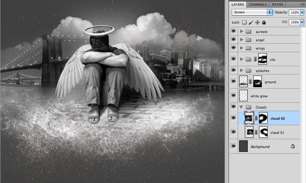 Create a Fallen, Rain-Soaked, Angel Composition in Photoshop | Envato Tuts+