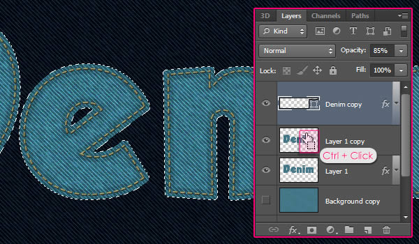 Create a Stitched Denim Text Effect in Photoshop | Envato Tuts+