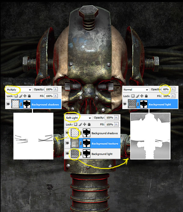 Create a Rusty and Worn Metallic Textured Skull Using 3D Renders ...