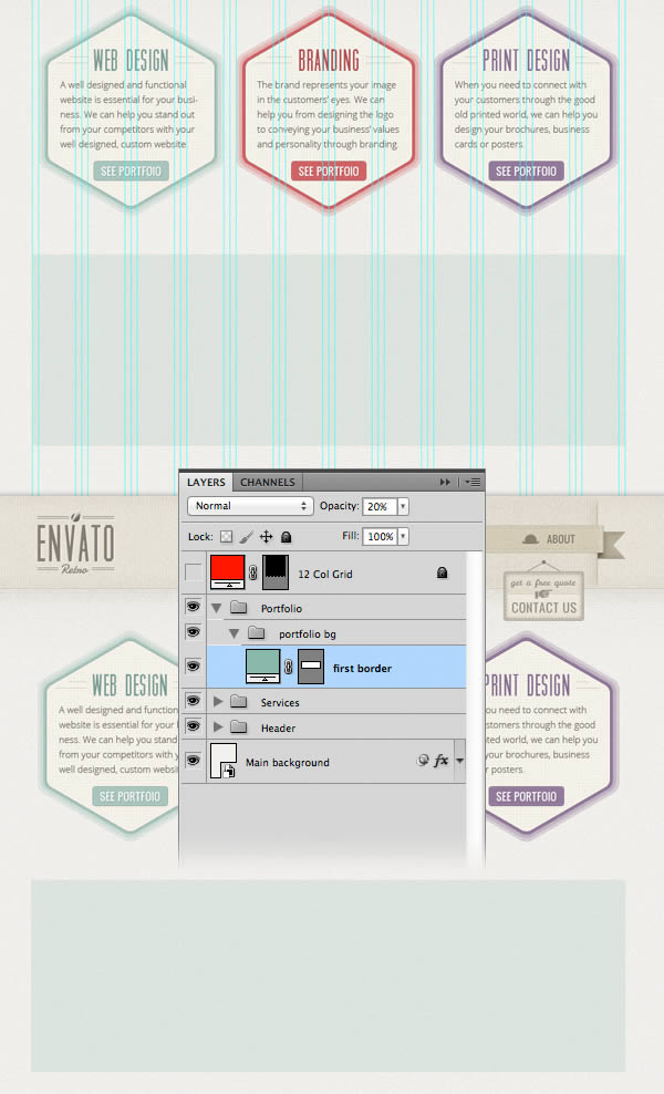 Create a One-Page Retro Web Design Layout in Photoshop | Envato Tuts+
