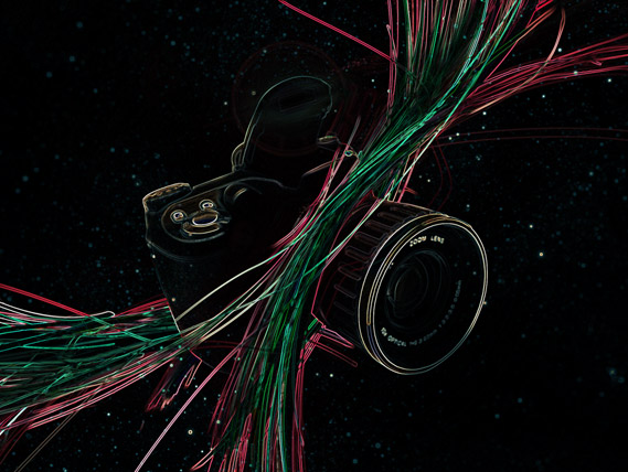 How to Digitally Illustrate a Camera with Light Streaks | Envato Tuts+
