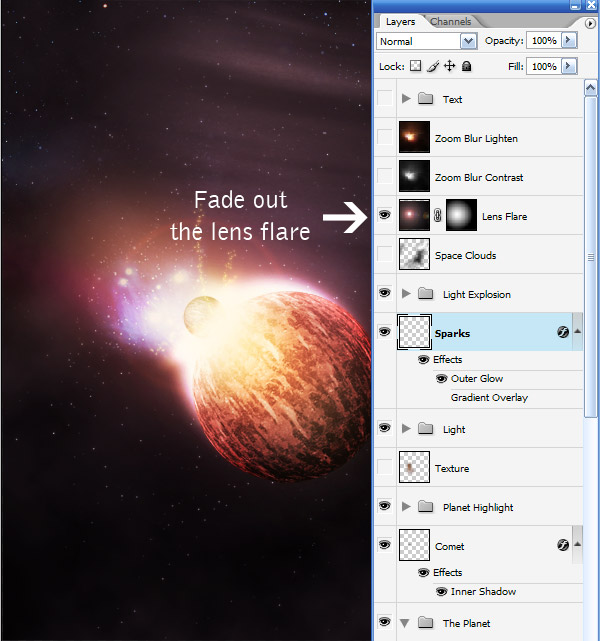 Fiery Photoshop Space Explosion Tutorial | Envato Tuts+