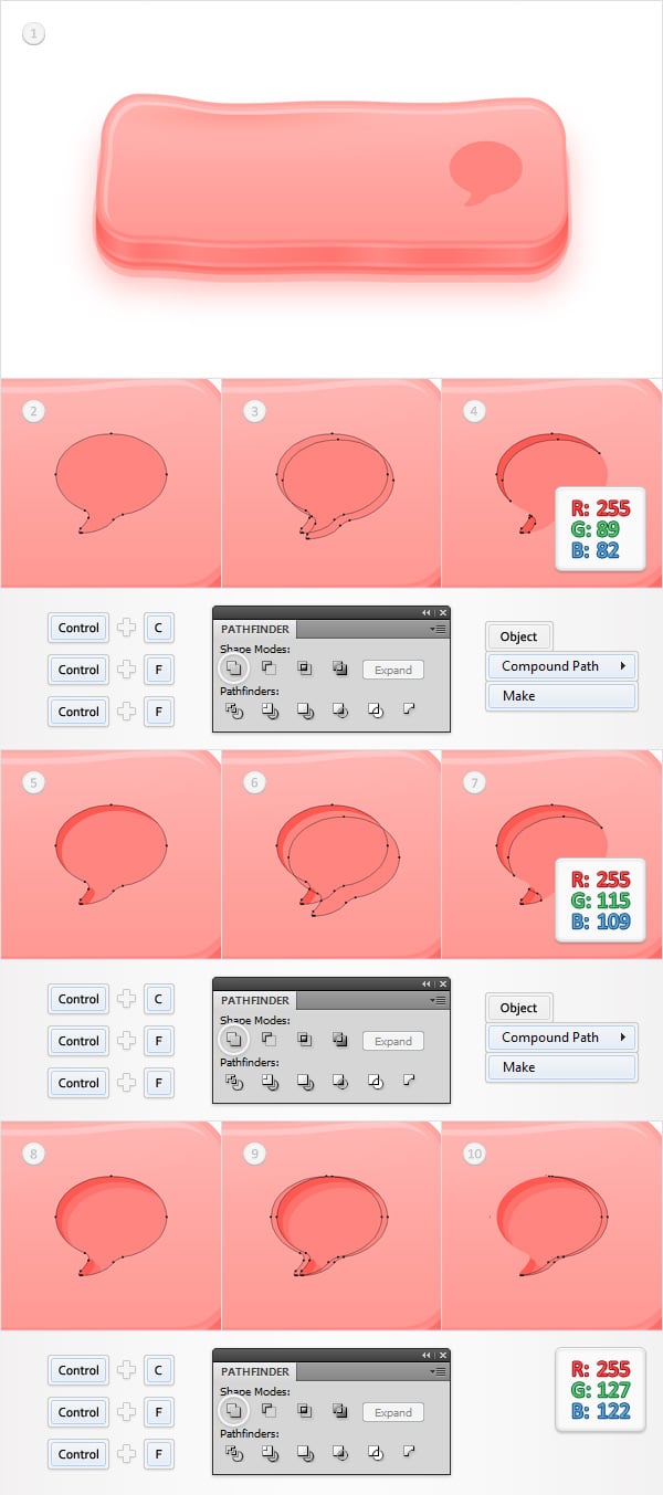 Quick Tip: How to Create a Set of Bubble Gum Buttons in Illustrator ...