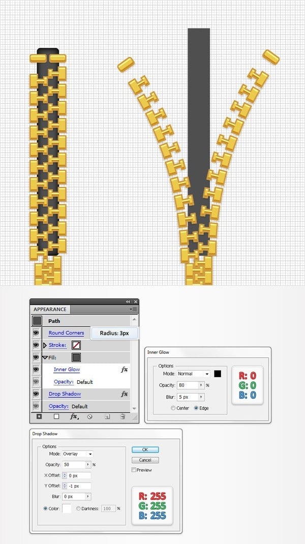 How to Create an Open and Closed Zipper in Adobe Illustrator | Envato Tuts+