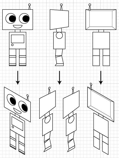 How to Create a Cute Robot Game Sprite using SSR in Adobe Illustrator ...