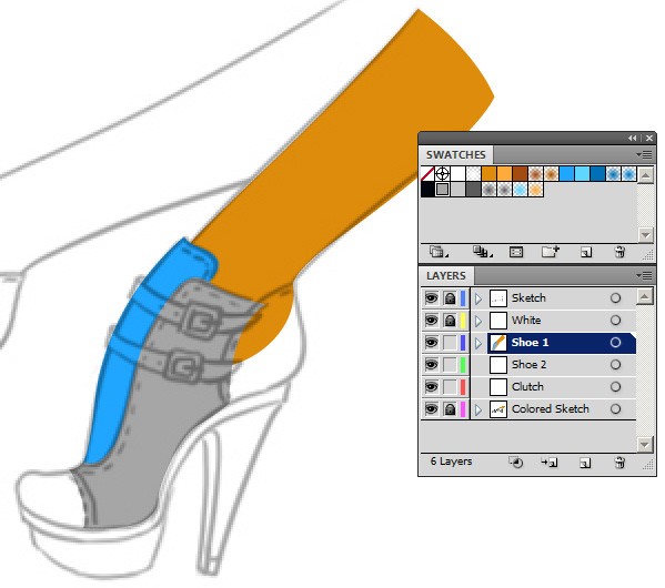 How to Create a Stylized Shoes and Clutch Fashion Illustration in ...