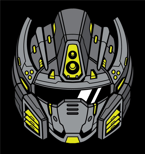 Create a Futuristic Robot Helmet in a Line Art Style in Adobe ...