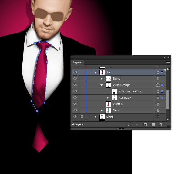 Vectoring Short Hair in a Negative Space Illustration in Adobe ...