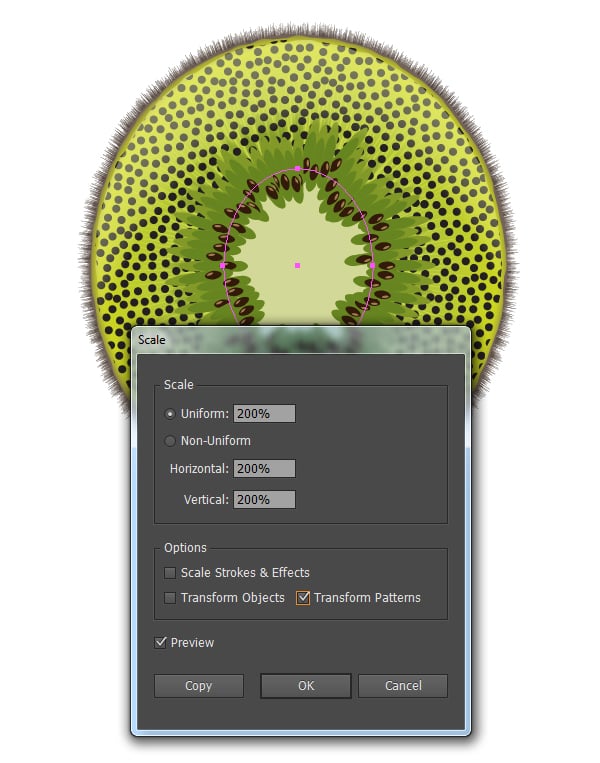 Create a Sliced Kiwi Fruit With Only One Shape in Adobe Illustrator ...