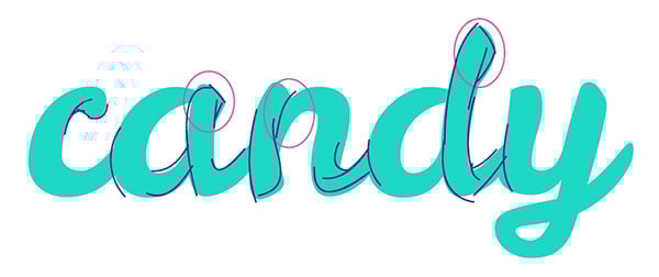 How to Create a Candy Striped Text Treatment with Colorful Candy ...