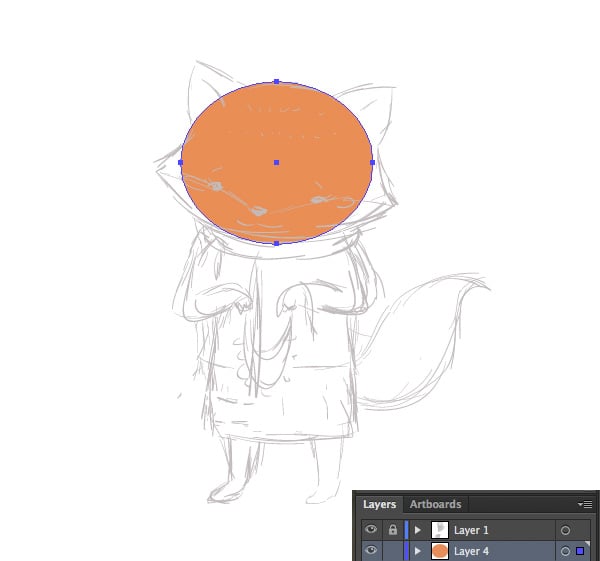 How to Create a Flat, Subtle Textured Fox in Adobe Illustrator | Envato ...