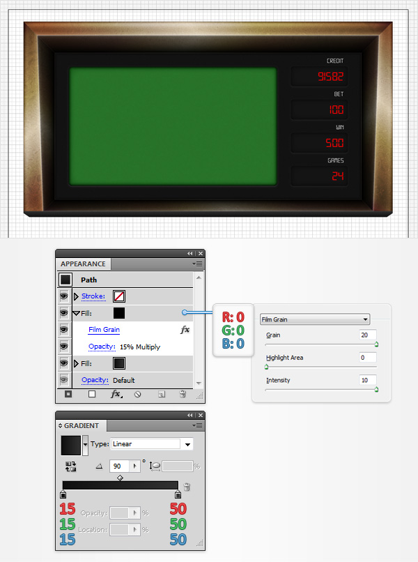 Create a Video Poker Game Interface in Adobe Illustrator - Part One ...