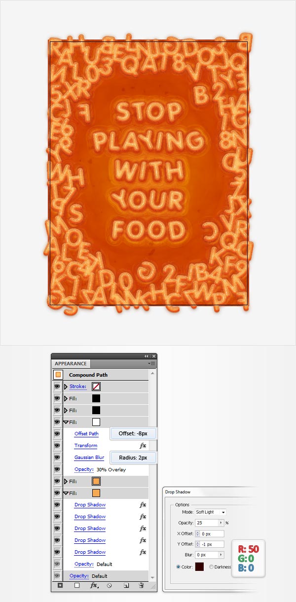 Create an Alphabetti Spaghetti Text Effect in Adobe Illustrator ...