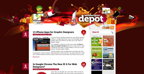 50 Insanely Good Vector-based Web Designs | Envato Tuts+