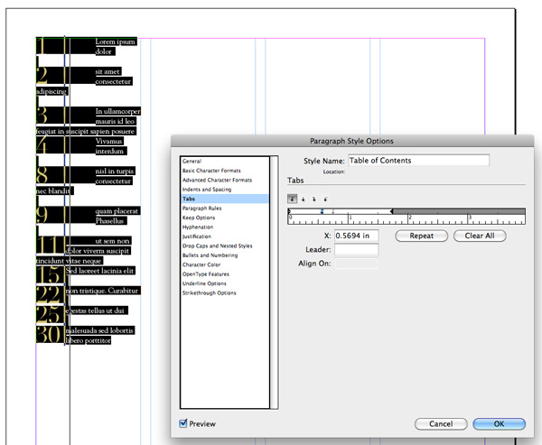 Quick Tip: Create a Unique Table of Contents with Adobe InDesign ...