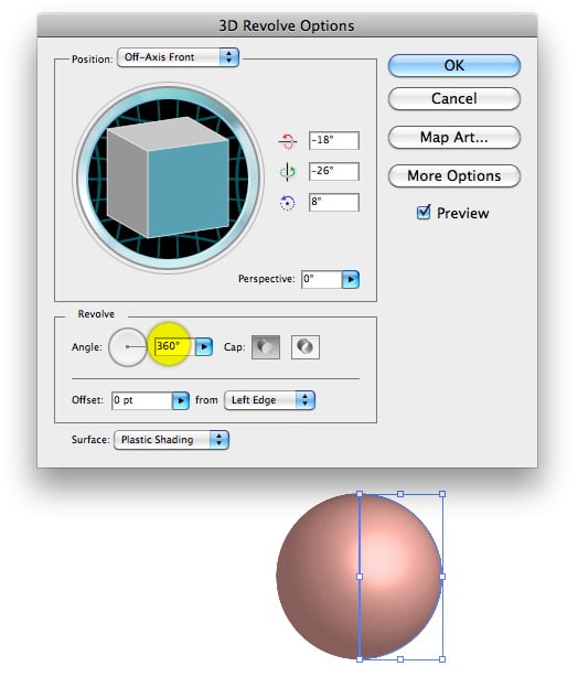 Wrap a Ribbon Around a Sphere, Using 3D Revolve | Envato Tuts+