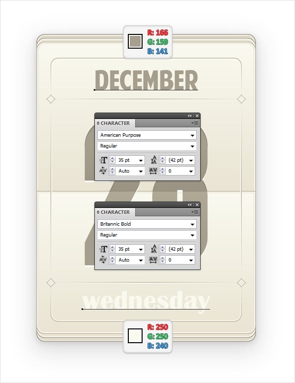 Create a Vector, Daily Flip Calendar | Envato Tuts+