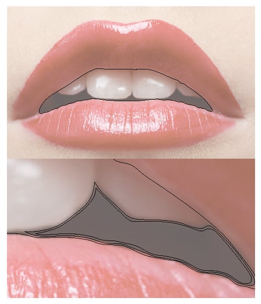Vectoring a Pair of Luscious Lips in Illustrator CS6 from Stock ...