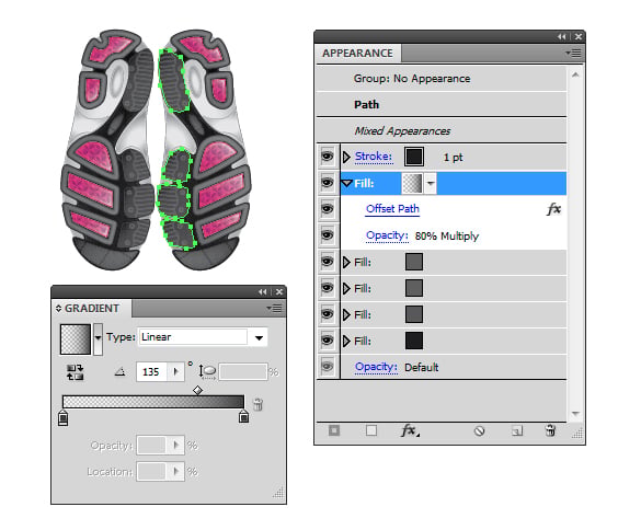 Creating the Sole of a Sports Shoe With the Appearance Panel | Envato Tuts+