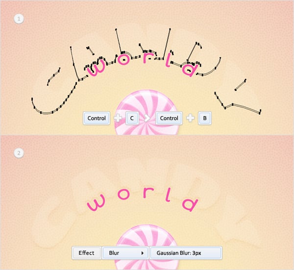 Use Warp Effects to Create a Pastel Colored Candies Illustration ...