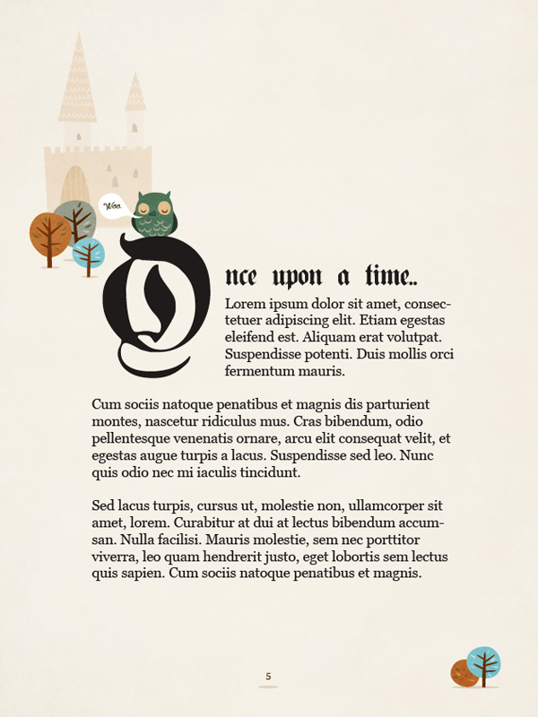 Create the First Page of a Fairy Tale Story Book, with a Hint of Kitsch ...