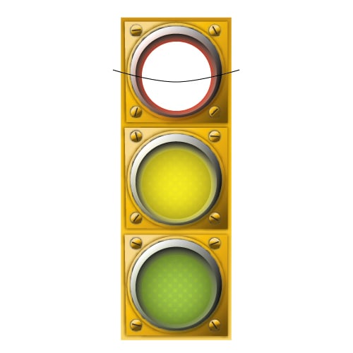 Create a Detailed Vector Traffic Light with Simple Shapes, Gradients ...