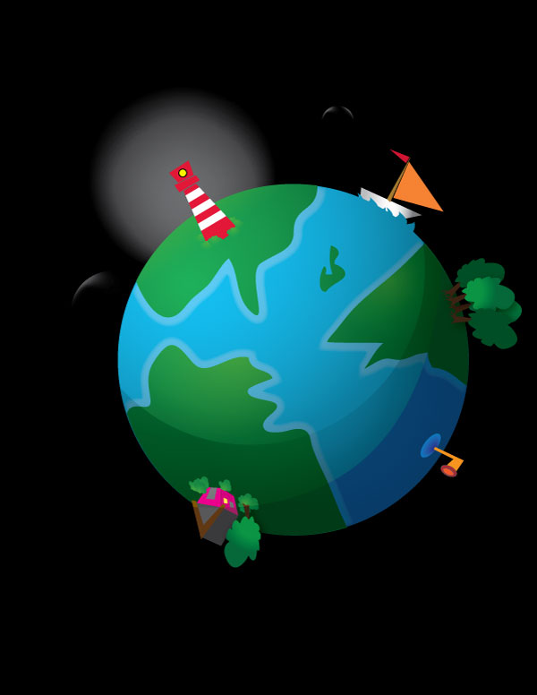 How to Create a Cute Earth Illustration in Vector | Envato Tuts+