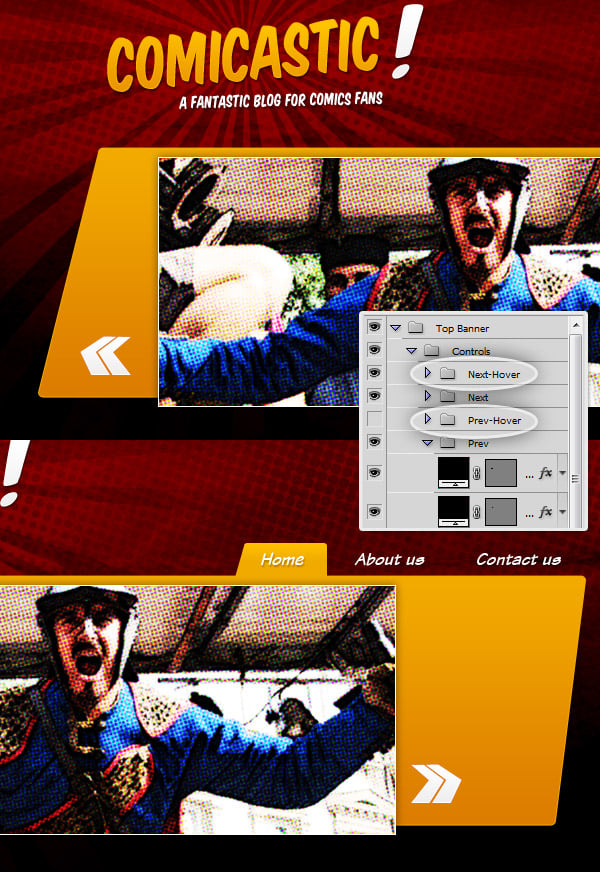 Create a Comic Book Themed Web Design, Photoshop to HTML + CSS (Part 1 ...