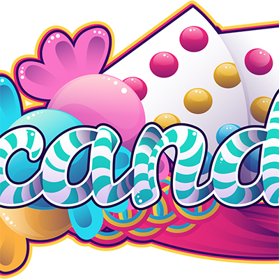 How to Create a Candy Striped Text Treatment with Colorful Candy ...